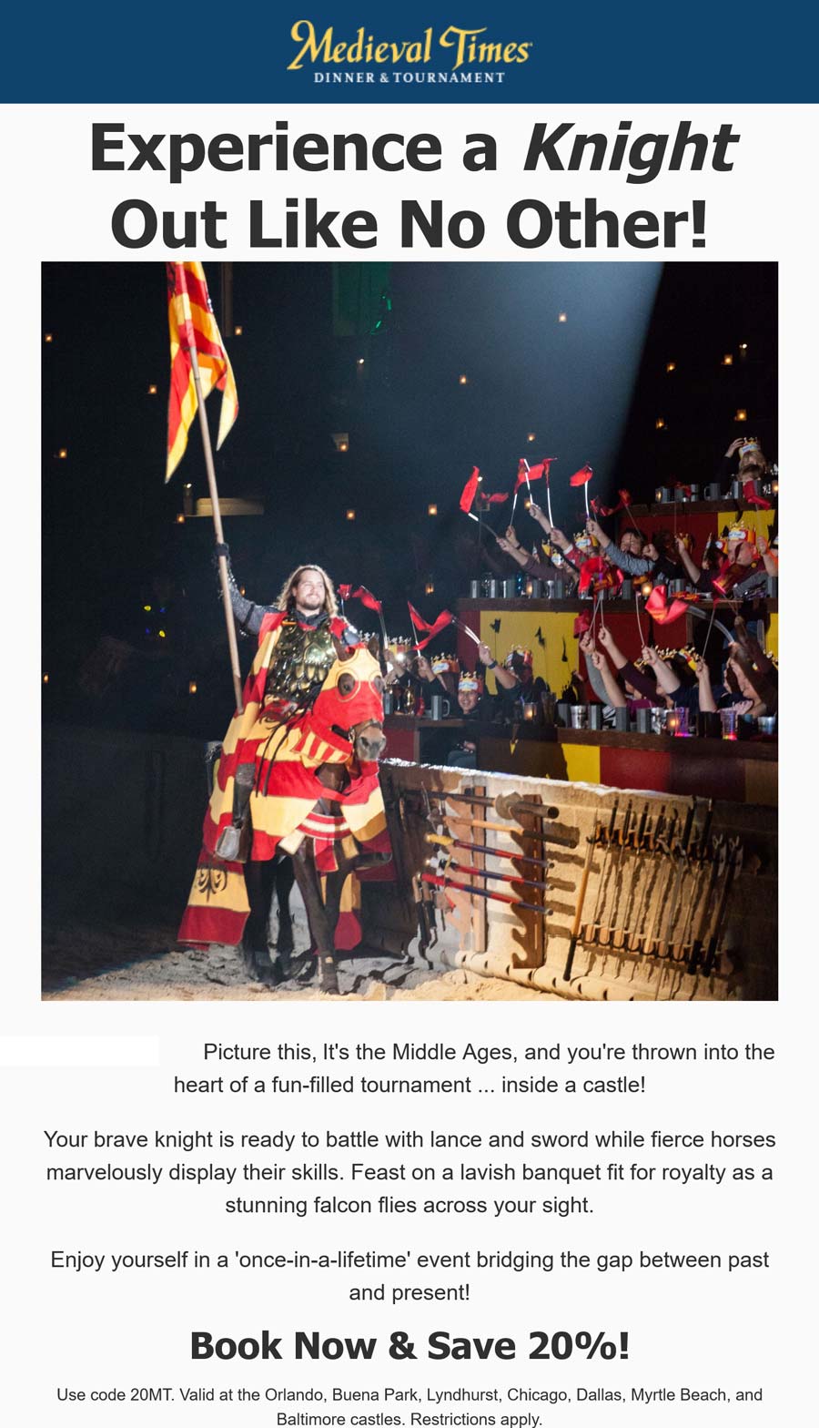 Medieval Times Promo Code - Effortless Package Delivery